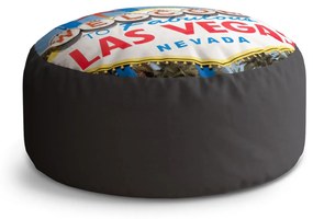 Sablio Taburet Circle Welcome to Las Vegas: 40x50 cm