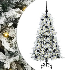 Umělý Skládací Vánoční Strom s stojanem Bílá 120 cm PE a PVC 3397459