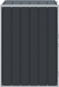 vidaXL Box na 1 popelnici 72 x 81 x 115 cm ocel [4006171] Barva: Šedá