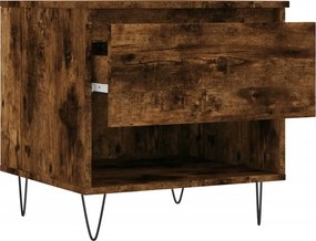 vidaXL Konferenční stolek 50 x 46 x 50 cm kompozitní dřevo [830918] Barva: hnědý dub