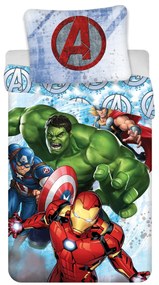 Jerry Fabrics Bavlněné povlečení 140x200 + 70x90 cm - Avengers "Heroes"