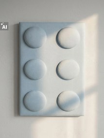 Sinsay - Sametový čalouněný panel ve tvaru kostky - modrá