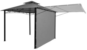 Pergola se stahovací střechou 2,5x2,5 m Šedá