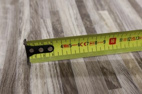 PVC podlaha - lino Toptex Line Oak 906L - dub, na míru, šíře 5m, šedá, filc, chodba / předsíň