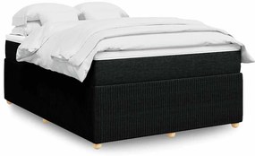 Box spring postel s matrací černá 140 x 190 cm textil 3285569