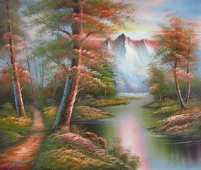 Neverland na jaře - 50 x 60 cm
