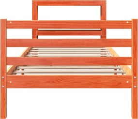 Postel bez matrace voskově hnědá 75 x 190 cm masivní borovice 3305836