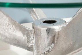 Designový konferenční stůl Propeller, 60 cm, stříbrný
