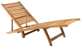 Zahradní lehátko masivní teak 316151