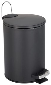 Erga, odpadkový koš kulatý 3l, černá, ERG-07514
