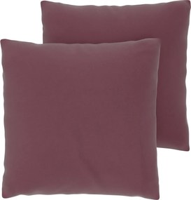 Livarno® Potah na polštář z mikrovláknitého saténu, 50 x 60 cm, 2 kusy (bordó)