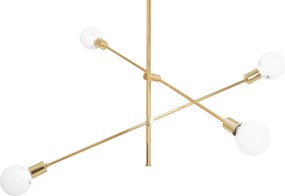 Toolight - Nastavitelná stropní lampa dvouramenná 4xE27 60W APP479-4C, zlatá, OSW-00611