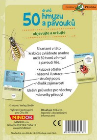 MINDOK HRA kvízová Expedice Příroda: 50 druhů hmyzu a pavouků naučná mn313