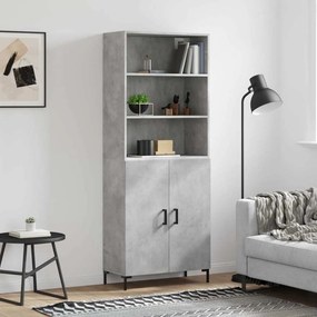 vidaXL Skříň highboard 69,5 x 34 x 180 cm kompozitní dřevo [3189258] Barva: Betonová šedá