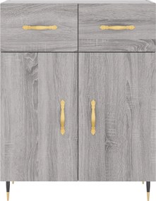 vidaXL Skříň highboard 69,5 x 34 x 180 cm kompozitní dřevo [3199863] Barva: bílá s vysokým leskem