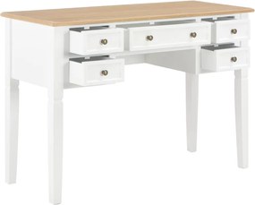 Psací stůl bílý 109,5 x 45 x 77,5 cm dřevo 280069