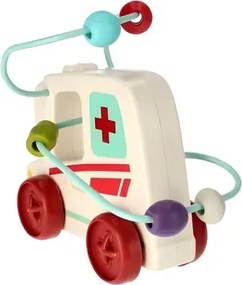 BAM BAM Auto sanitka s motorickým labyrintem / Setrvačník / Korálky /