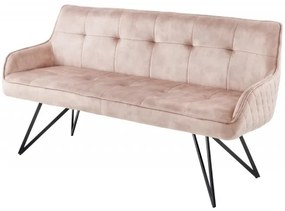 Lavička Euphoria 160cm greige velvet/ 43126