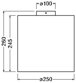 Ledvance - Stropní svítidlo DECOR CARDBOARD 1xE27/15W/230V pr. 25 cm