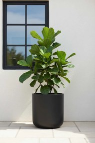 Květináč CHICO, sklolaminát, průměr 45 cm, antracit