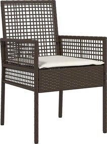 Zahradní bistro set 3 ks Hnědá polyratan 3334963
