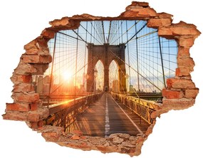 Wallmuralia Fototapeta díra na zeď 3D Brooklynský most 90x70 cm