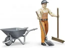 Bruder 62130 Komunální pracovník figurka / 1:16 / od 4 let