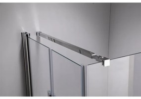 BPS-koupelny Čtvercový sprchový kout HYD-SK1180A 80x80 chrom/transparent - bez vaničky