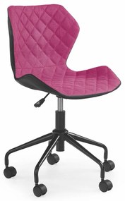 Kancelářská židle Dorie růžová/černá