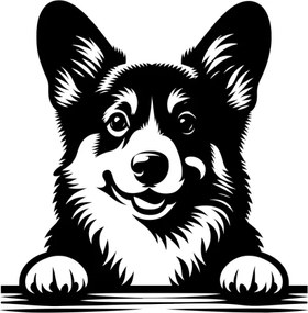 Samolepka pes Welsh Corgi Pembroke