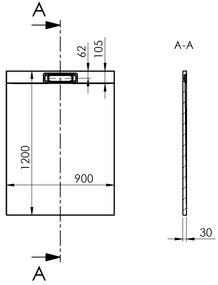 Polysan KAZUKO sprchová vanička z litého mramoru, obdélník, 120x90cm, bílá, 40340