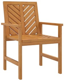 Zahradní jídelní židle 3 ks masivní akáciové dřevo - Default Title