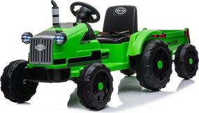 LEAN CARS Bateriový traktor s přívěsem CH9959 zelený