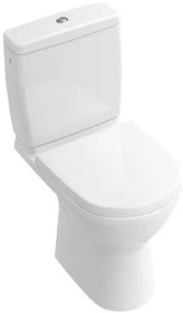 Villeroy & Boch O.novo - WC kombi mísa Compact, zadní odpad, DirectFlush, CeramicPlus, alpská bílá 5689R0R1