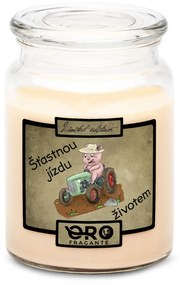 Svíčka Prasátko a traktor (Vůně svíčky: Vanilka)