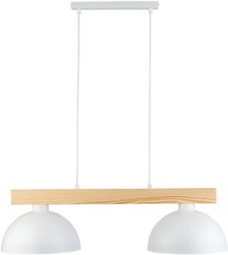 TK Lighting Oslo závěsné svítidlo 2x15 W bílá 4713