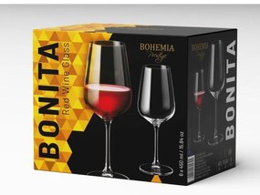 BOHEMIA PRESTIGE BONITA SKLENICE NA VÍNO 450ML SADA 6KS