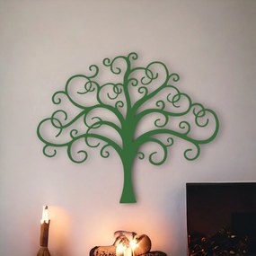 Strom života 4 - kovový obraz na zeď Velikost: 100cm, Barva: Green
