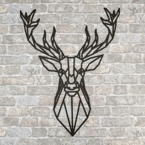 DUBLEZ | Velký dřevěný obraz na zeď - Polygonální jelen