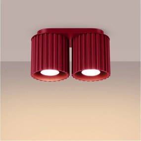 Vínové kovové bodové svítidlo 10x21 cm Zora – Sollux