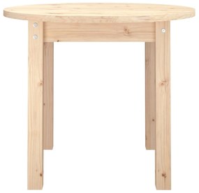Konferenční stolek Ø 55 x 45 cm masivní borové dřevo - Default Title
