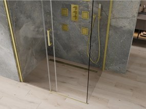 Mexen Omega sprchový kout 120x100cm, 8mm sklo, zlatý profil-čiré sklo, 825-120-100-50-00