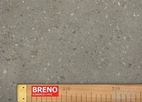 Breno PVC SILVERTEX Zaragoza 969D – šedé terrazzo, šíře 200 cm