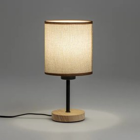 Brilagi - Stolní lampa NUBILA WOOD 1xE27/25W/230V dub/hnědá