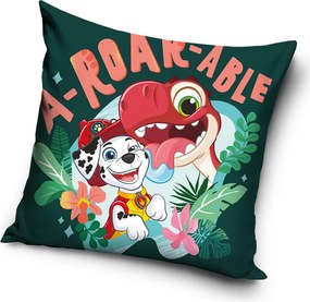 Velurový polštář Tlapková Patrola Marshall a T-Rex