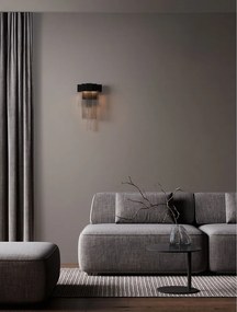 Matně černé ocelové LED stmívatelné nástěnné svítidlo Revια – Nova Luce