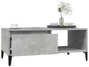 Konferenční stolek betonově šedý 90x50x36,5 cm kompozitní dřevo - Default Title