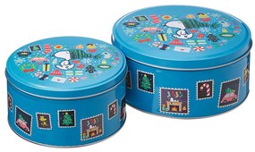 PEANUTS Dóza kulatá Snoopyho Vánoce 13,5 cm