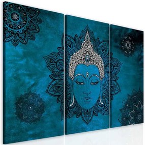 Malvis ® Obraz mandala modrý Buddha Velikost (šířka x výška): 60x40 cm