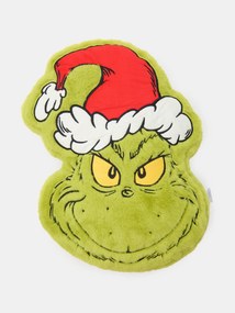 Sinsay - Kožešinový dekorační polštář s vánočním motivem Grinch - neonová